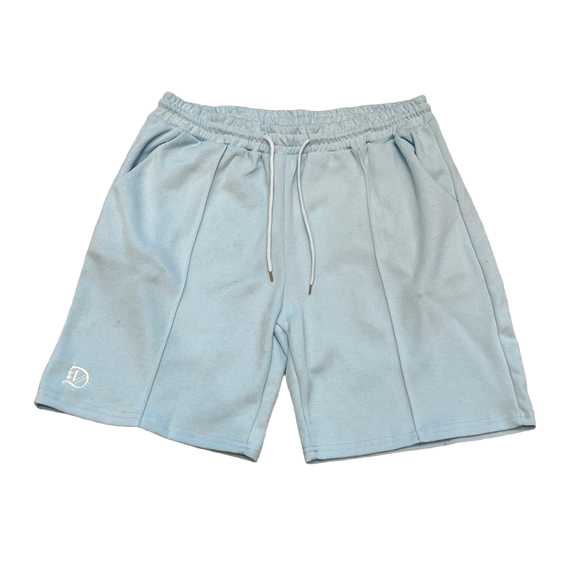 Sky Blue Emblem Shorts – Malik Dupri