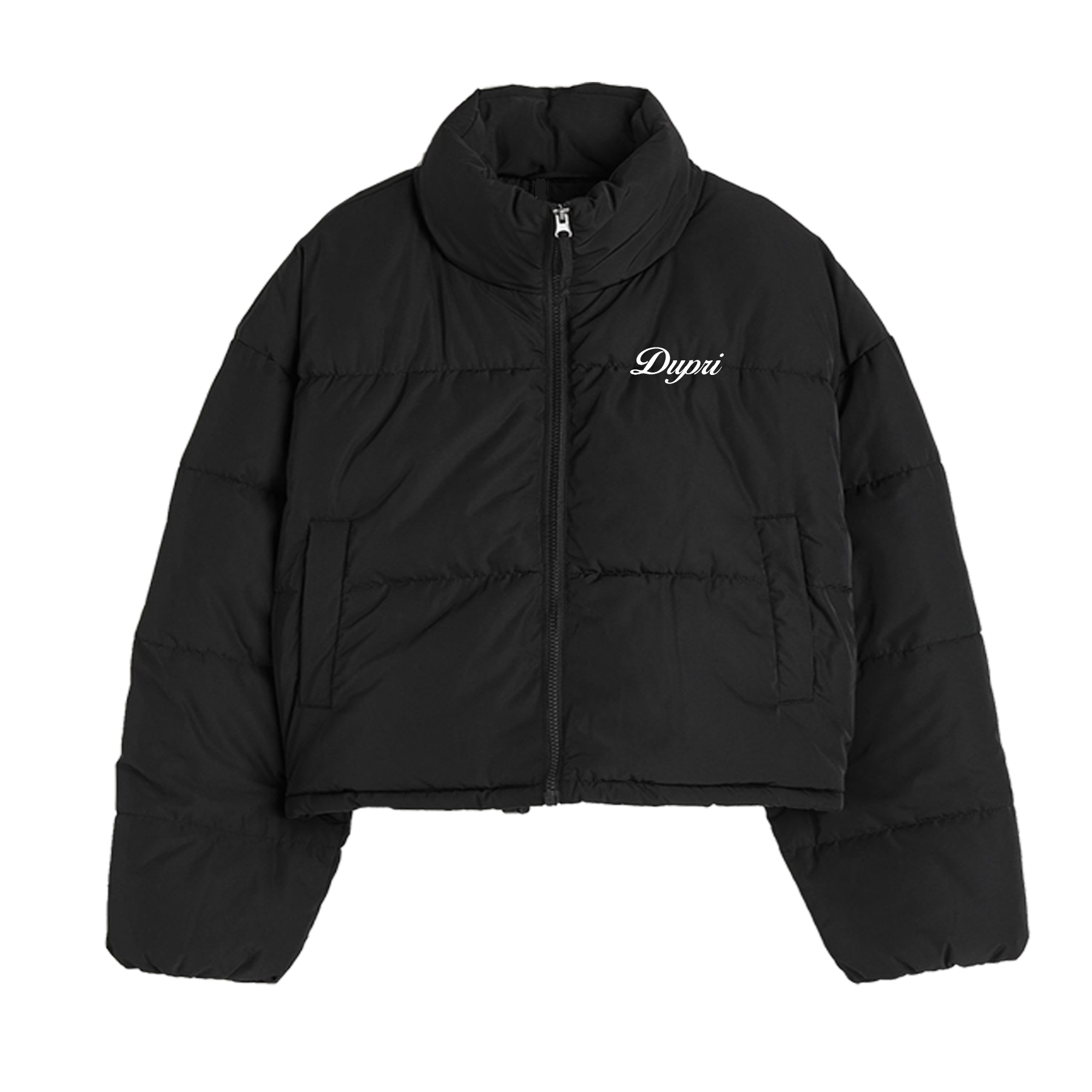 Black Cropped Cloud Jacket – Malik Dupri